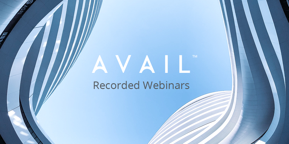 AVAIL | Recorded Webinars